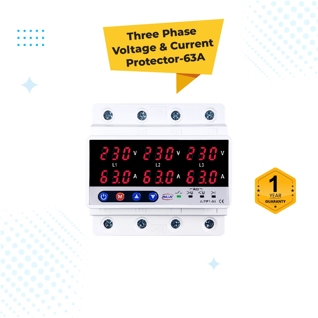 Three Phase Voltage & Current Protector-63A - ecomartbd.com
